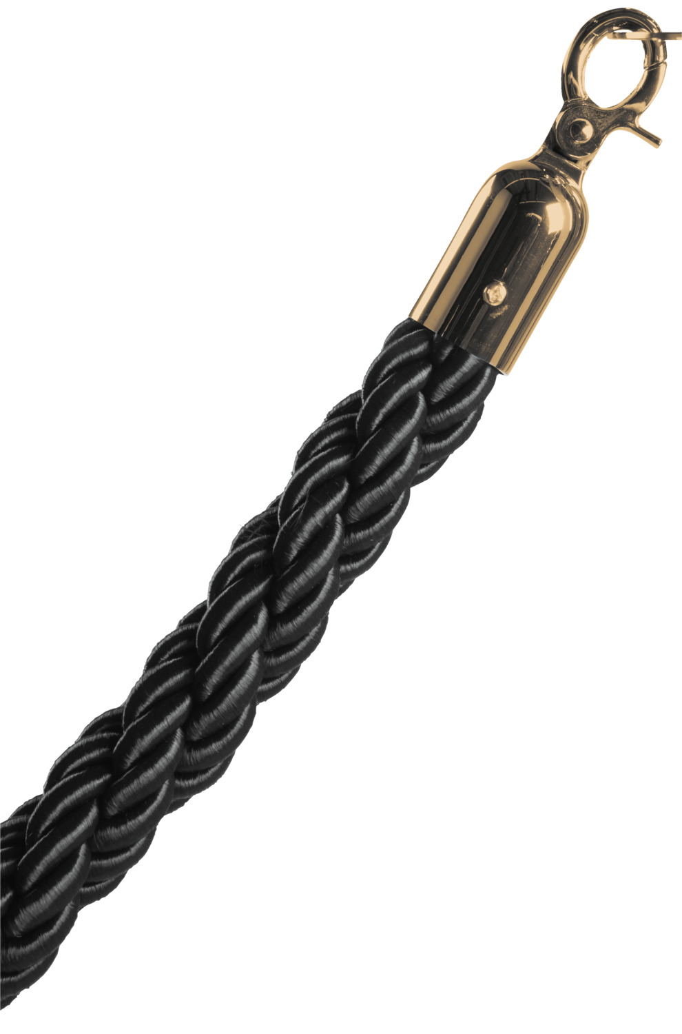 Barrier cord Vesara with golden snap hook (brass) - Restatrade