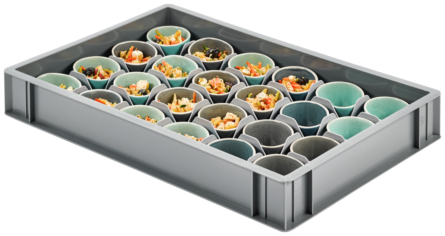 Stacking container System Catering for truss inserts - Restatrade