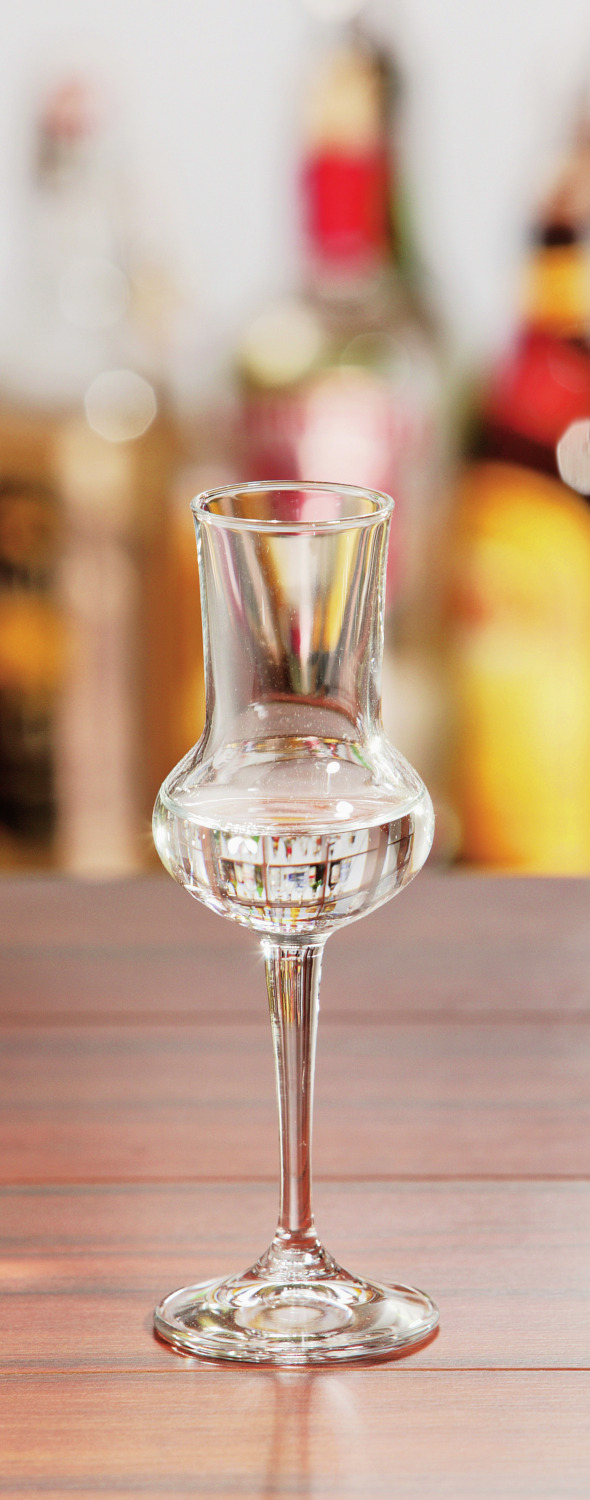Grappa glass Riserva with filling line - Restatrade
