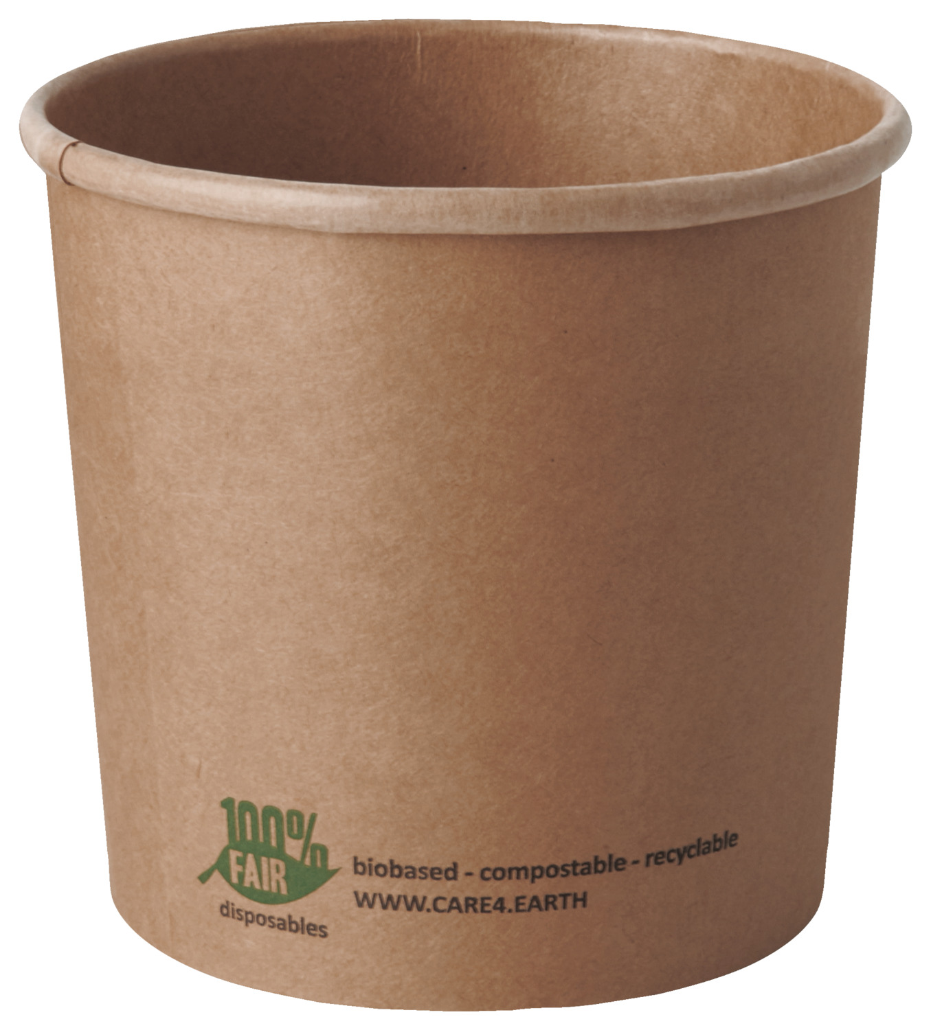 Disposable soup cup Pure 100% Fair virgin fiber cardboard - Restatrade