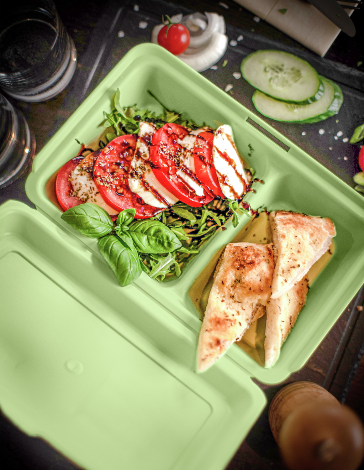 Reusable menu box Yari medium - Restatrade