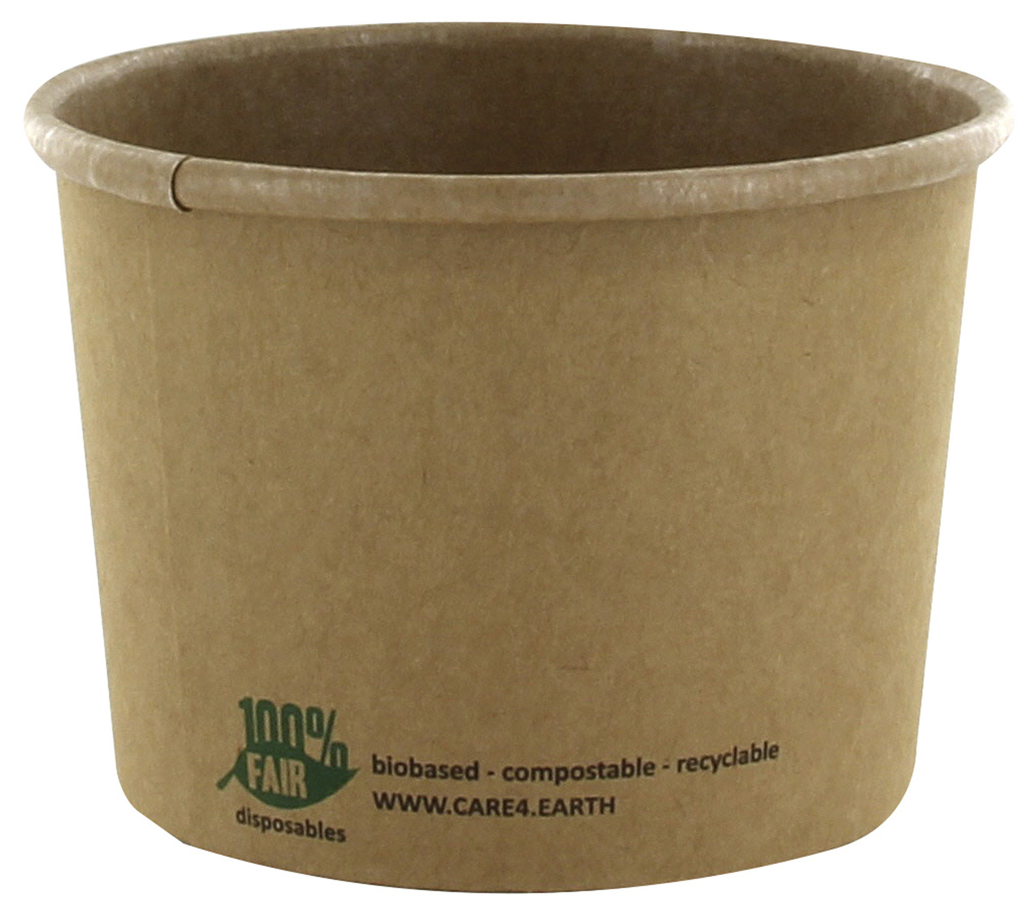 Disposable soup cup Pure 100% Fair virgin fiber cardboard - Restatrade