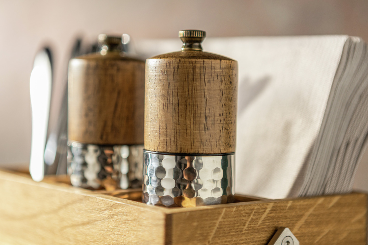 Cutlery container Esino with handle - Restatrade