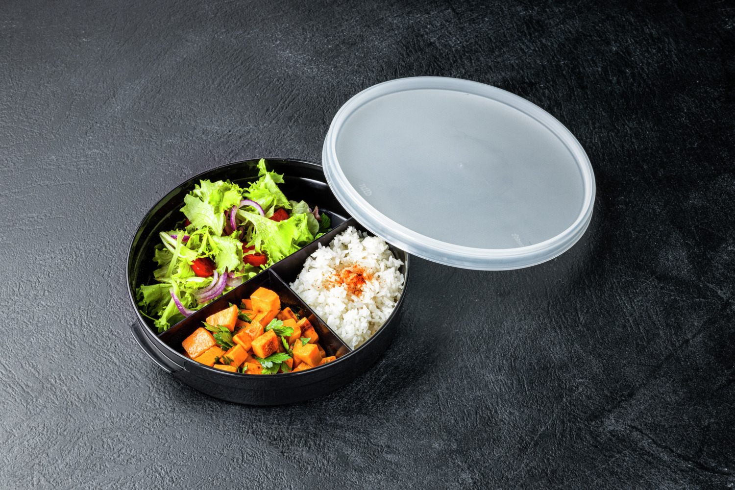 Reusable container Amuse Pro 3 compartments - Restatrade