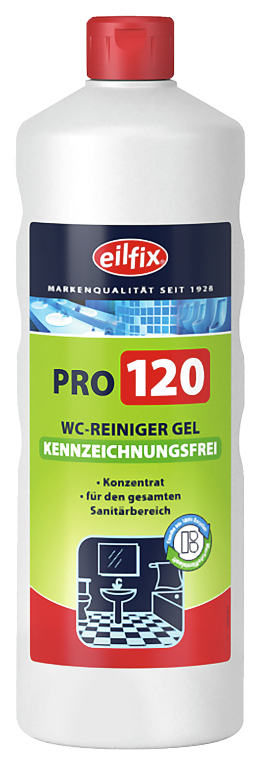 Toilet cleaner green Pro 120 label-free according to GHS bot - Restatrade