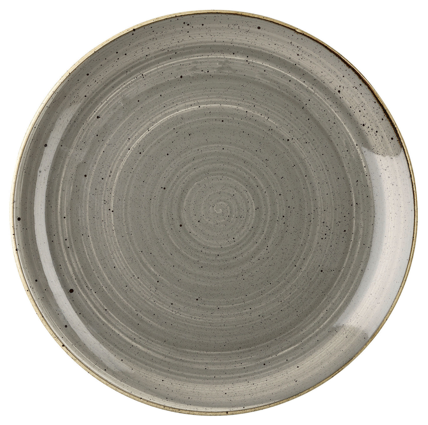 Flat plate Stonecast Peppercorn Coupe - Restatrade