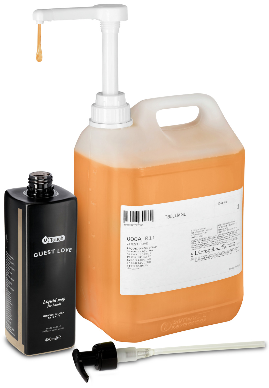 Soap V-Touch Guest Love in canister - Restatrade