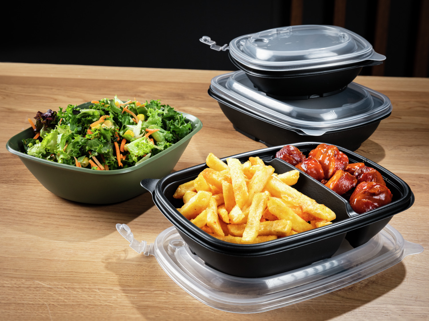 Reusable container Suplesse Divided into two sections, inclu - Restatrade