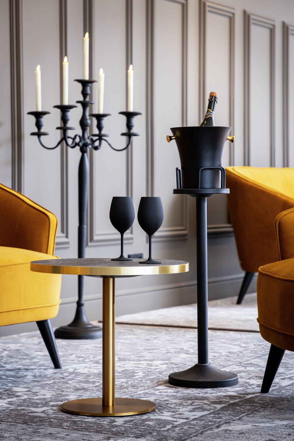 Side table Marvani Table base stainless steel - Restatrade