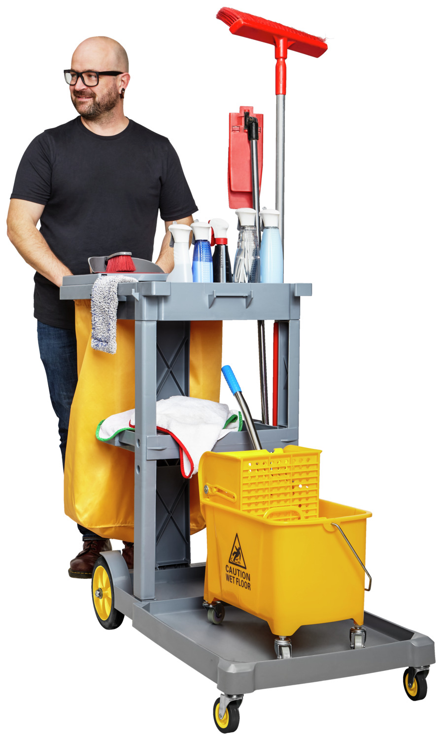 Cleaning trolley set Clean Basic - Restatrade